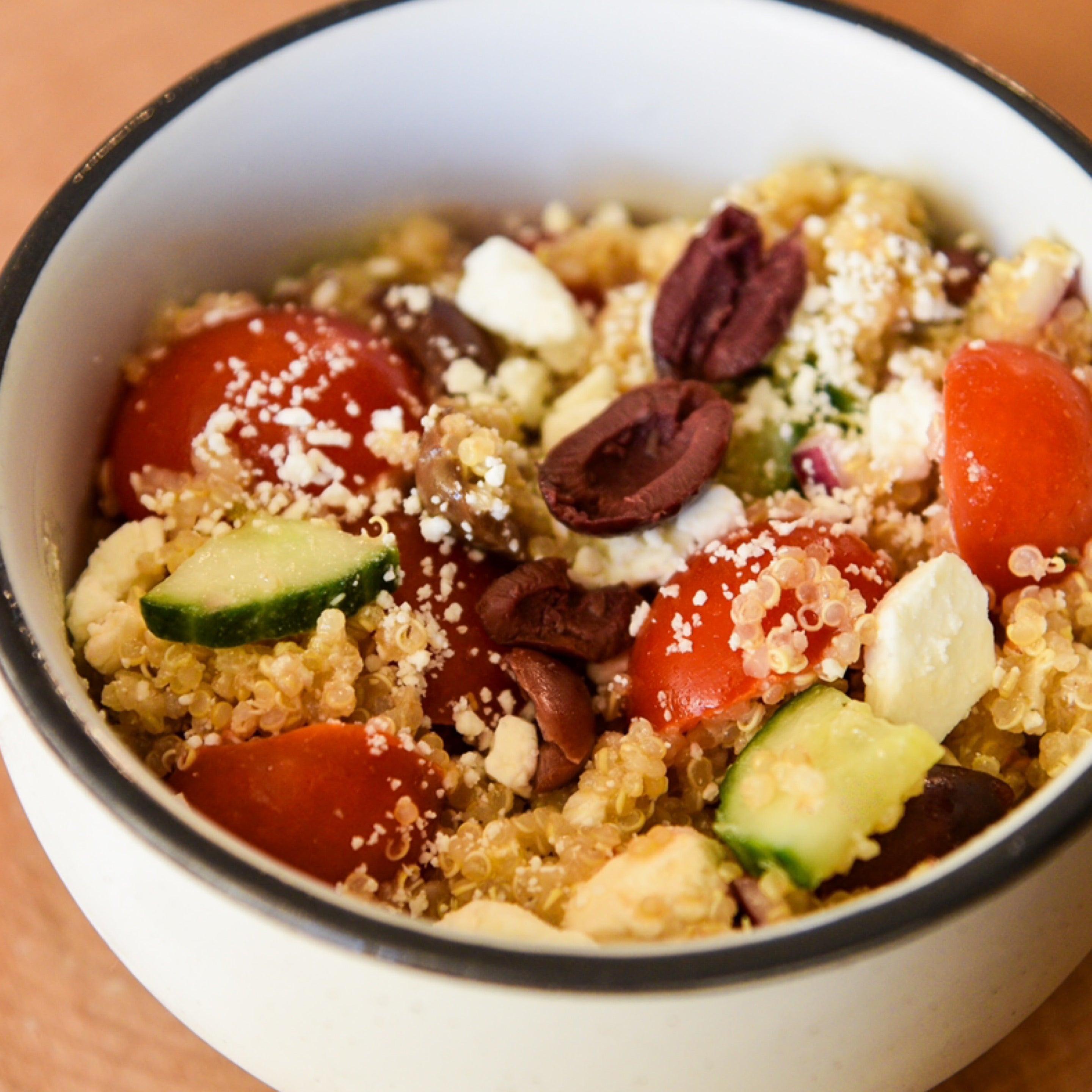 Greek Quinoa Salad | Paper City Coffee